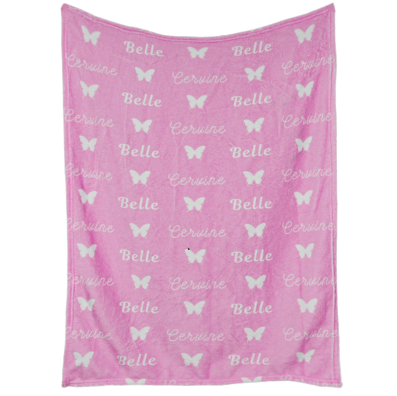 Personalized 2ply Sherpa Name Blanket – Cygnuscustom