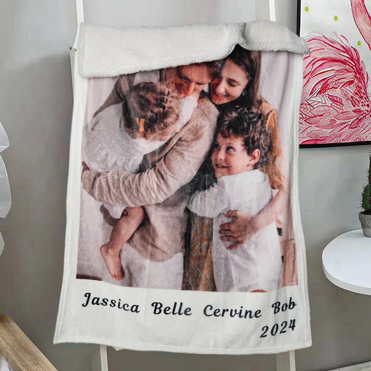 Personalized 2ply Sherpa Photo Blanket – Cygnuscustom