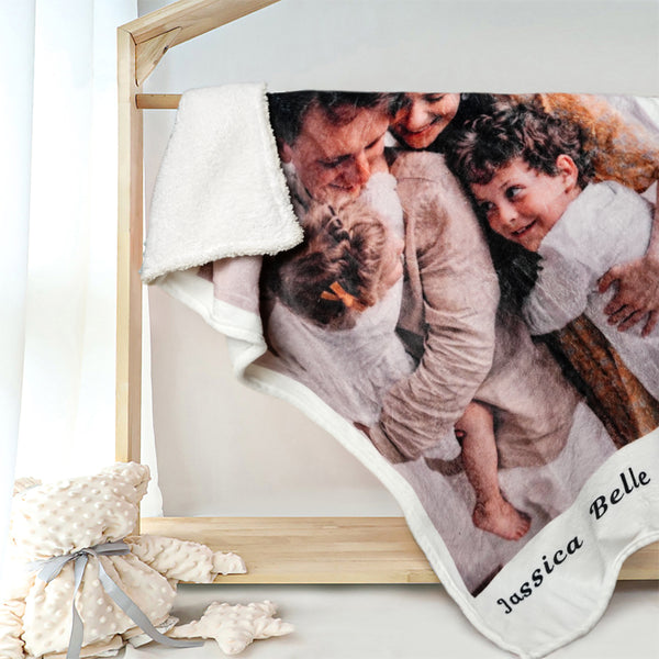 Custom Photo Blanket Personalized Blankets with Names and Pictures ...
